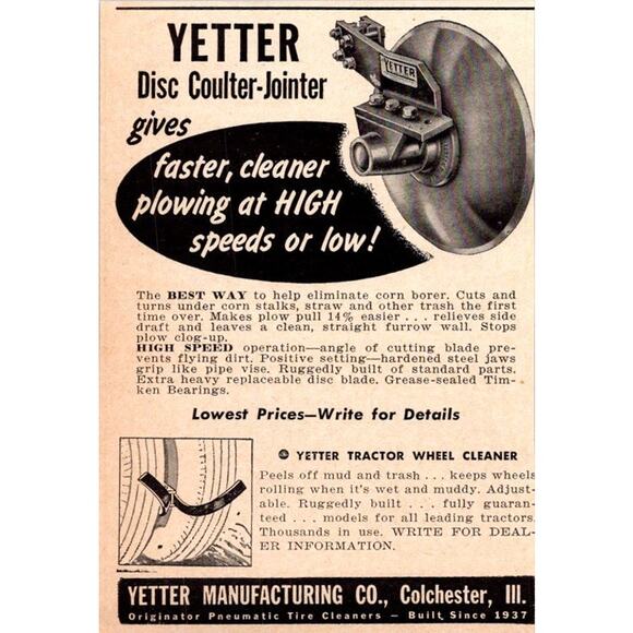 None and/or Unknown | Other | Yetter Manufacturing Co Disc ...